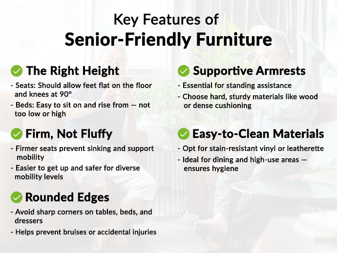 Senior-Friendly Furniture Features 2025 | Sara Hospitality